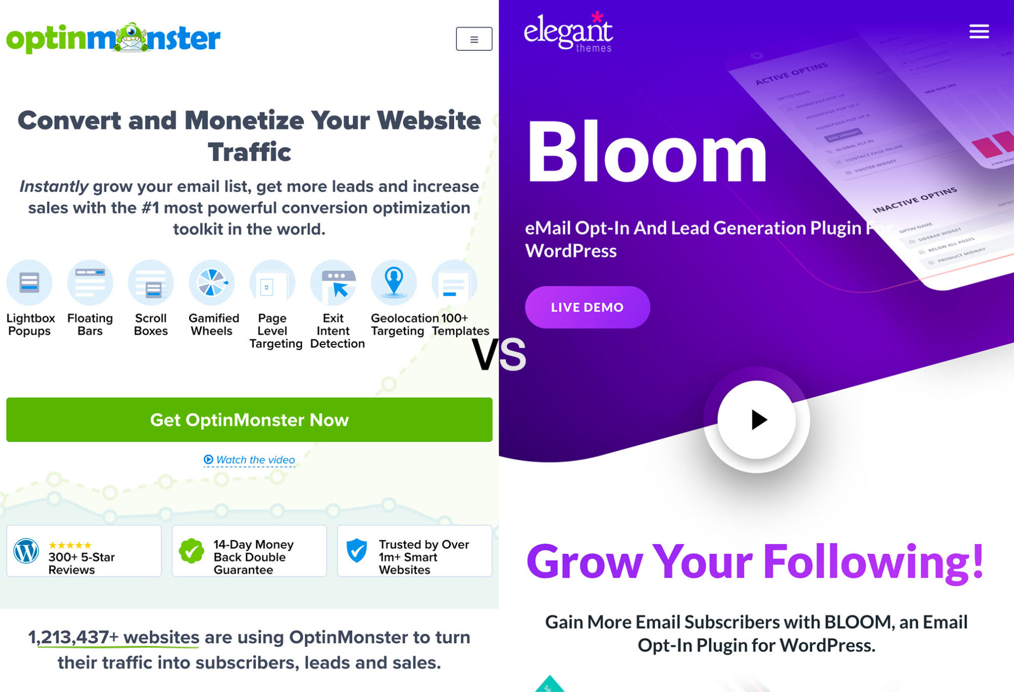 OptinMonster vs Bloom: Which Is the Best WordPress Opt-In Plugin?